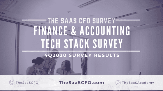 SaaS Finance Accounting Tech Stack Survey - The SaaS CFO SaaS Finance Accounting Tech Stack Survey - The SaaS CFO